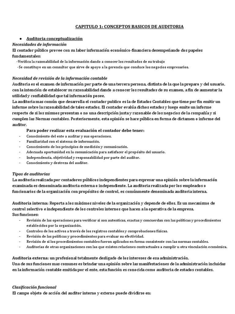 Resumen Libro Auditoría Slosse | PDF | Auditoría | Contabilidad