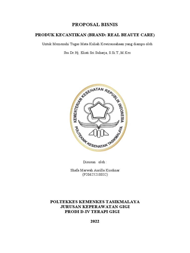 Proposal Nota Skin Fix | PDF