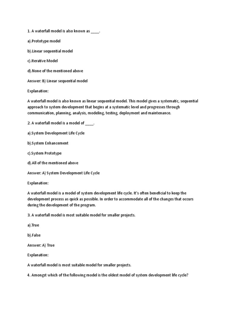Waterfall Model | PDF | Software Development Process | Product Development