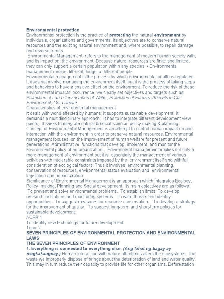 NSTP | PDF | Environmental Resource Management | Conservation Biology