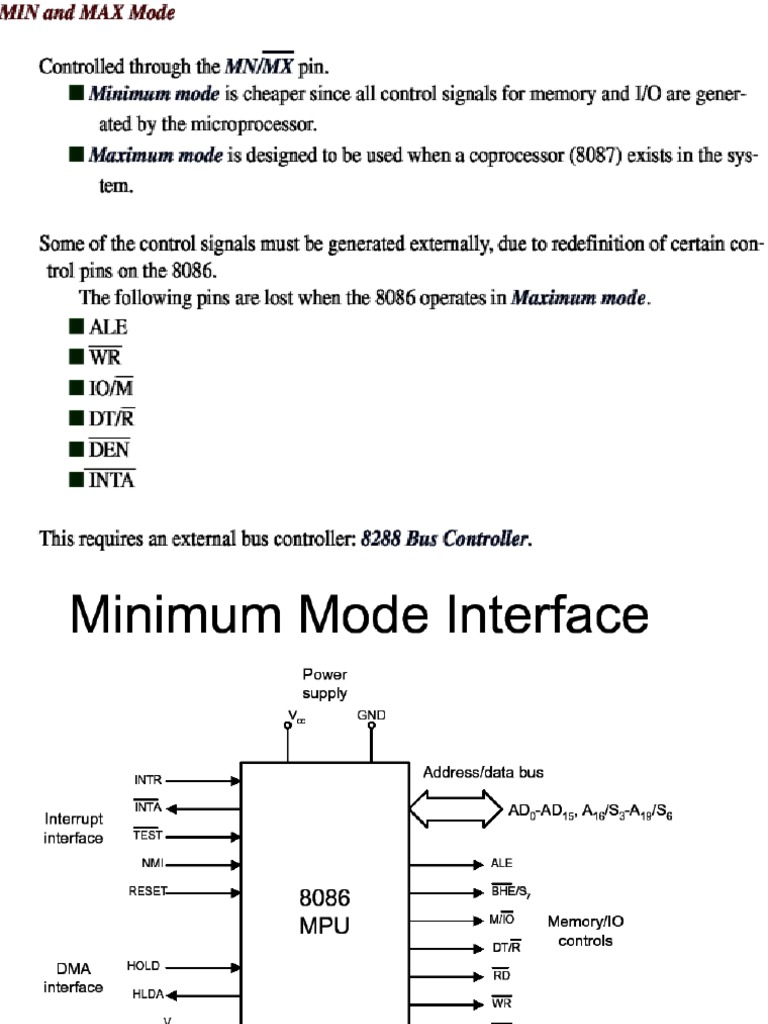 8086 Additional Notes | PDF | Computer Architecture | X86 Architecture