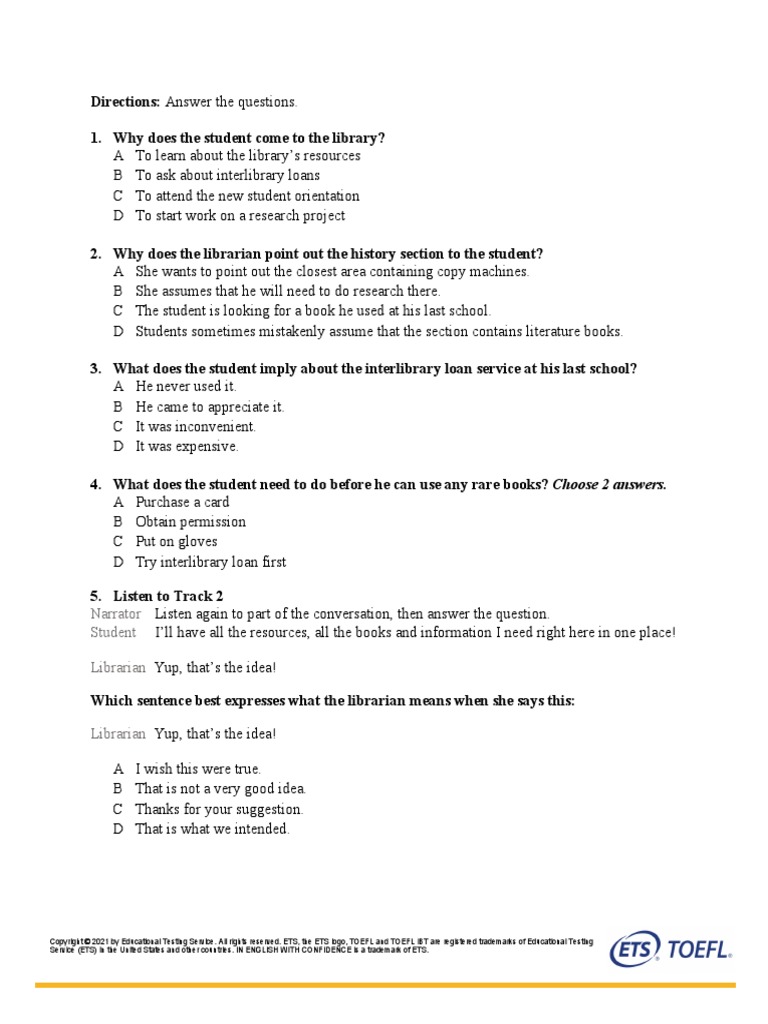 Listening Practice 1 Pdf