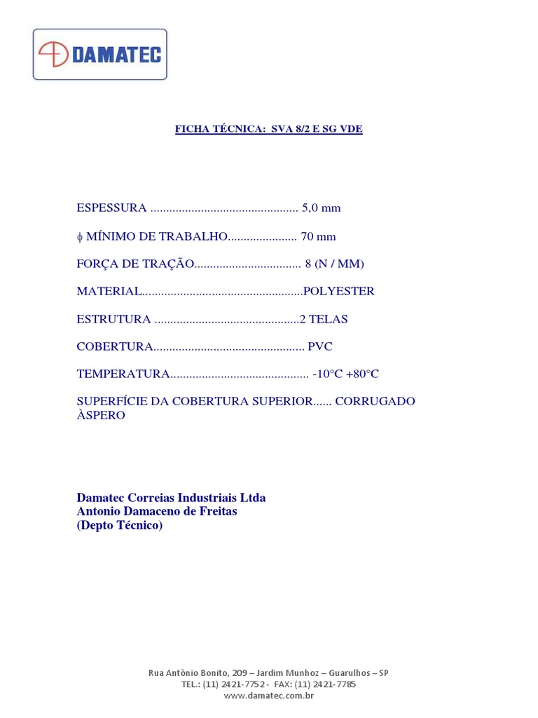 Ficha Técnica - Sva 8-2 e SG Verde (1669) | PDF | Computadores | Tecnologia e Engenharia