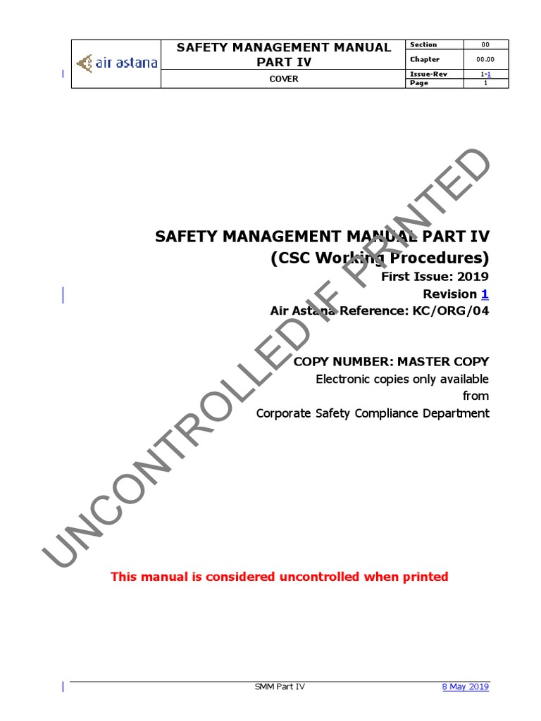 SMM Part IV Rev 1 | PDF | Audit | Safety