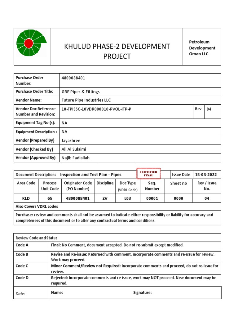 KLD 65 4800088401 ZV L03 00001 0000 | PDF | Pipe (Fluid Conveyance) | Epoxy
