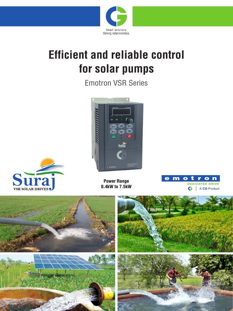 VSR Solar Drive CG Emotron | PDF | Mains Electricity | Manufactured Goods