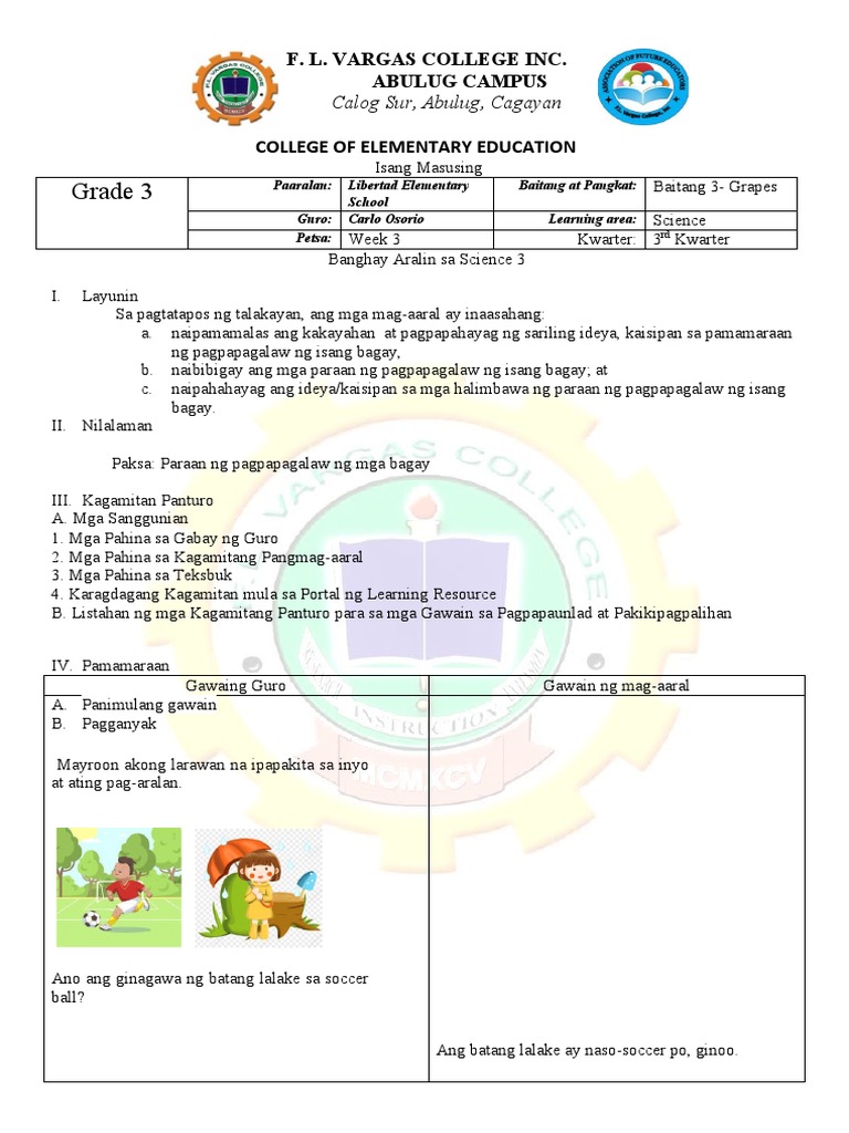 Grade 3-Grapes Science | PDF