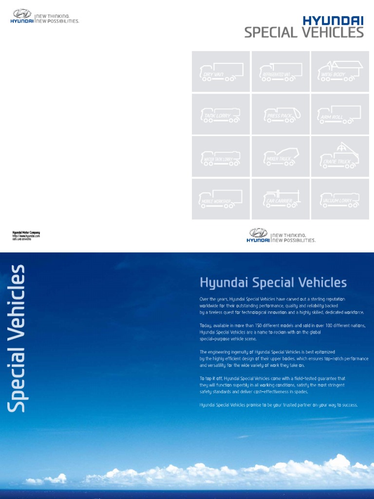 Catalogue For Special Vehicle | PDF | Truck | Van