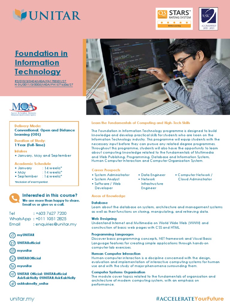 Foundation in Information Technology | PDF | World Wide Web | Internet ...