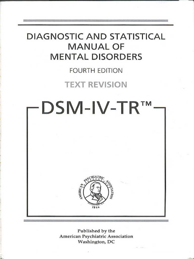 DSM Iv-Tr PDF | PDF