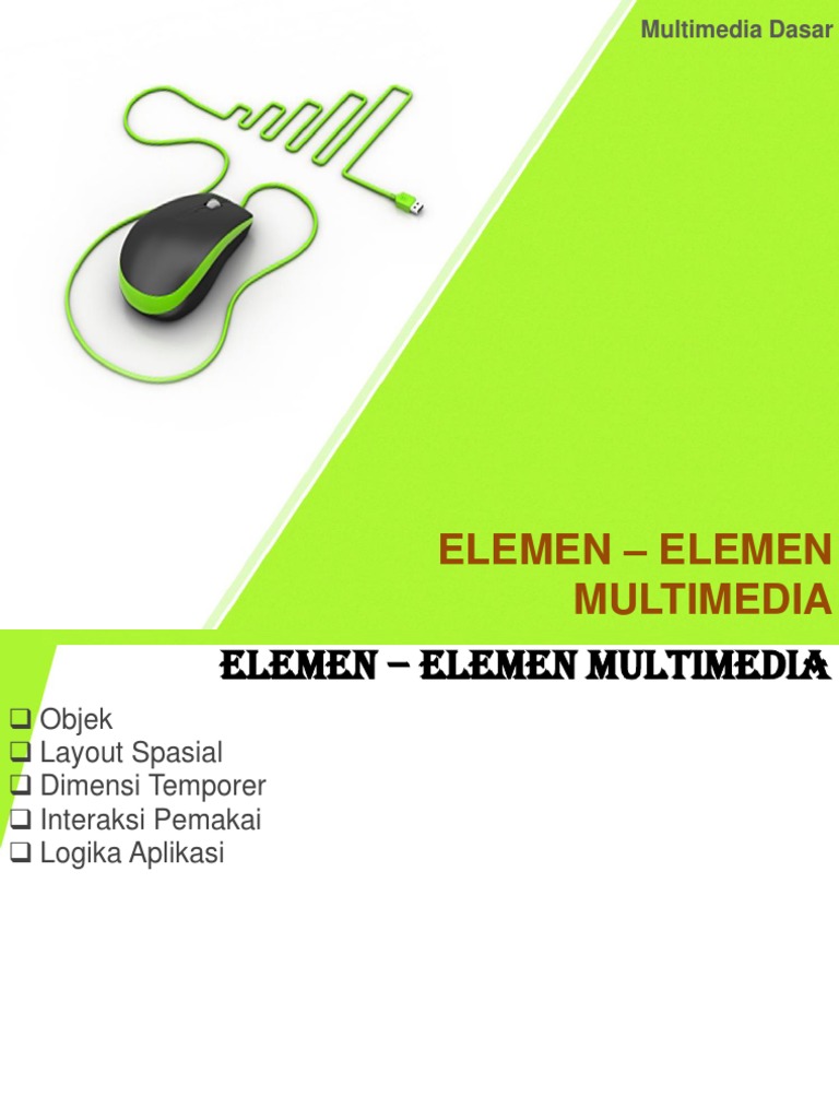 Elemen Dasar Multimedia dan Interaksi | PDF | Komputer