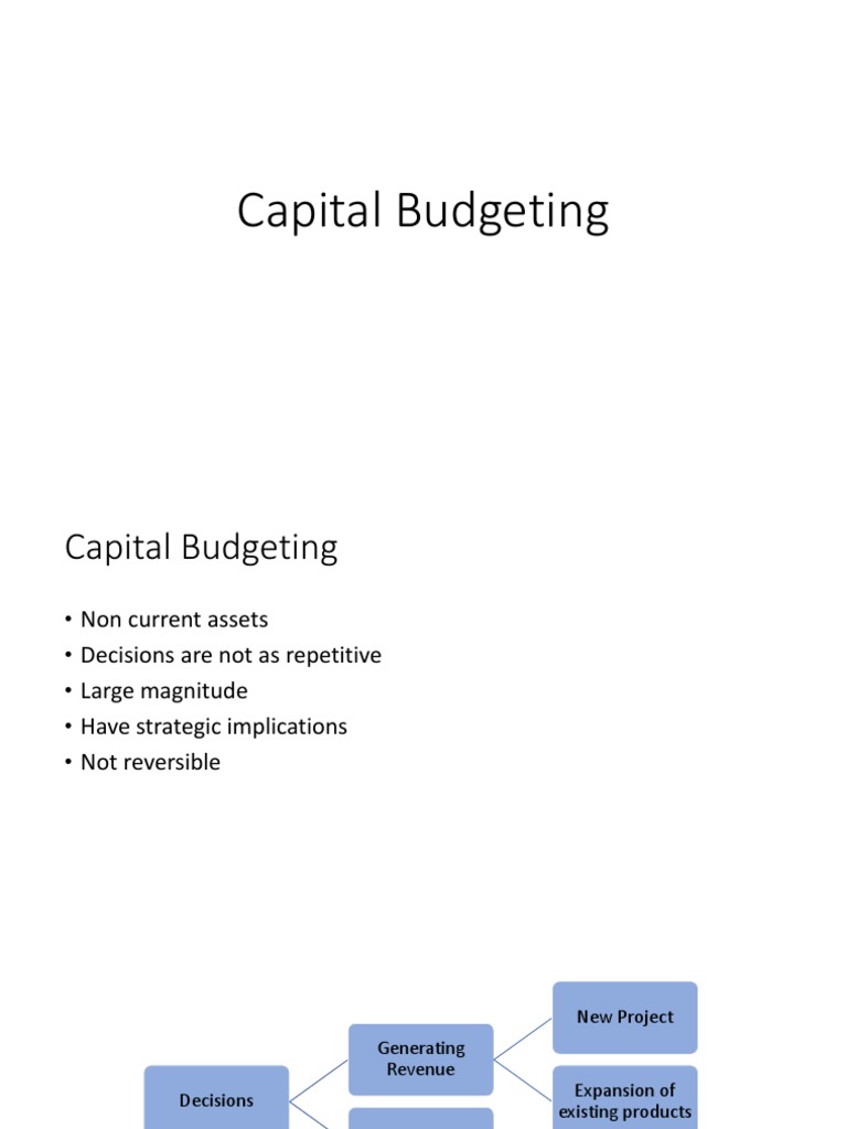 Capital Budgeting PPT Used in Class 2JScbFGmbm | PDF | Business ...