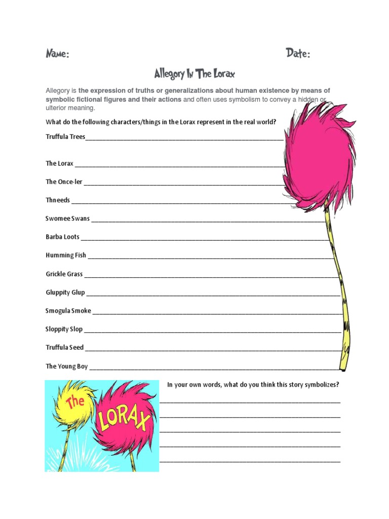 Allegory in The Lorax | PDF