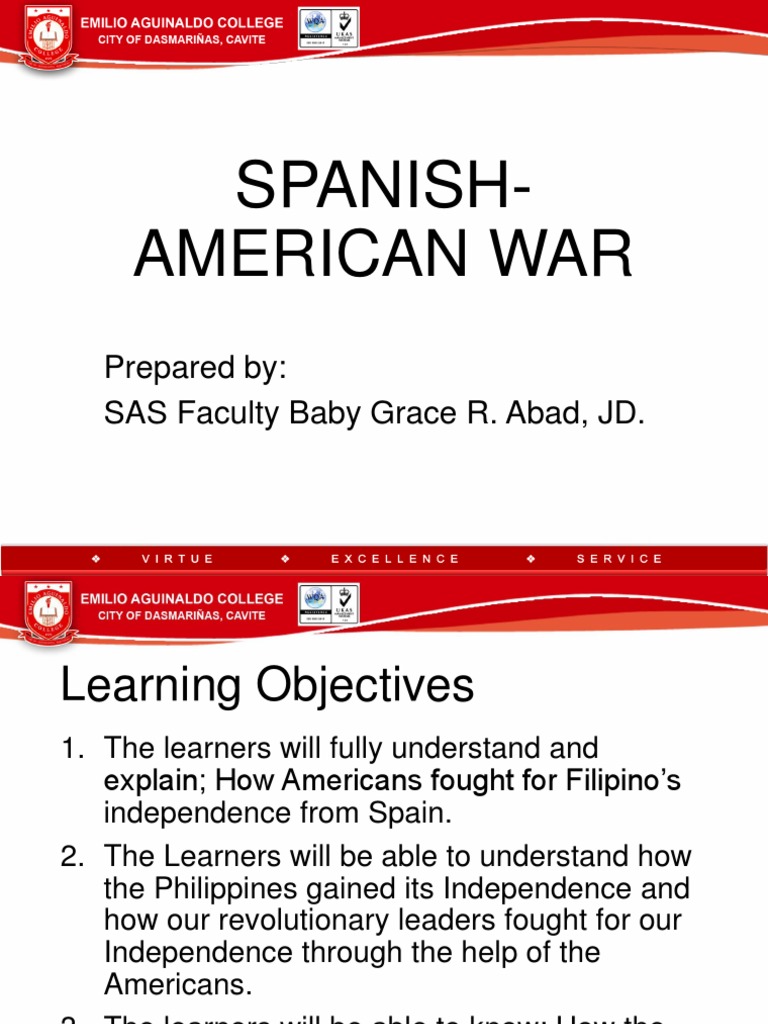 Spanish-American War Overview | PDF | Philippines | Spanish East Indies