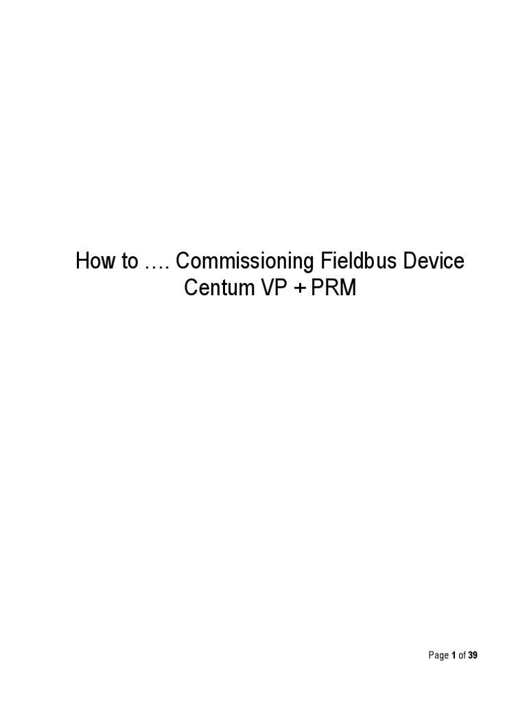 How To - Commssioning Fieldbus Devices1 PDF | PDF | Computer File | Directory (Computing)