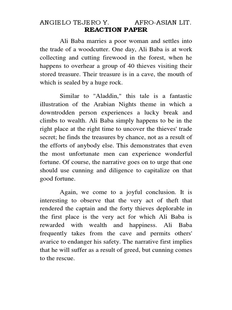 Ali Baba and The Forty Thieves | PDF | General Fiction