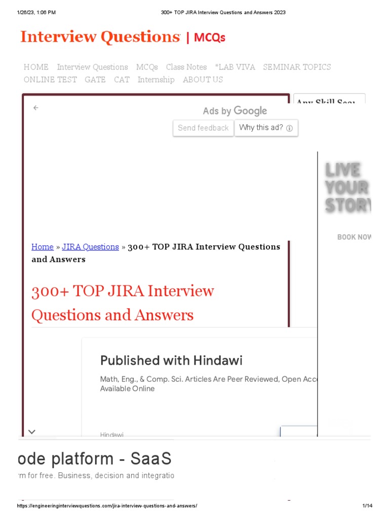 300+ TOP JIRA Interview Questions and Answers 2023 | PDF | Backup ...