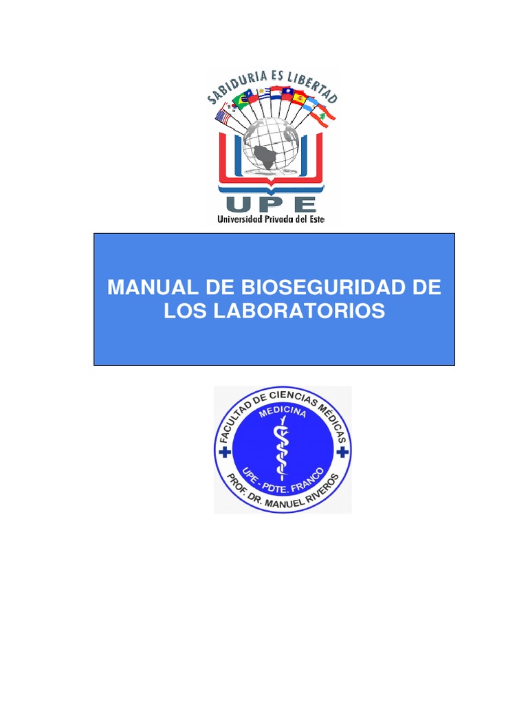 Manual de Normas de Bioseguridad | PDF | Lavado de manos | Laboratorios