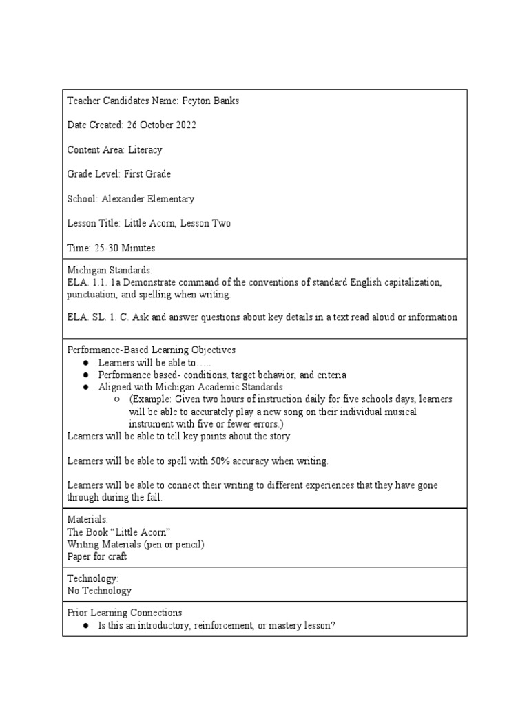 Udl Lesson Plan 2 1 | PDF