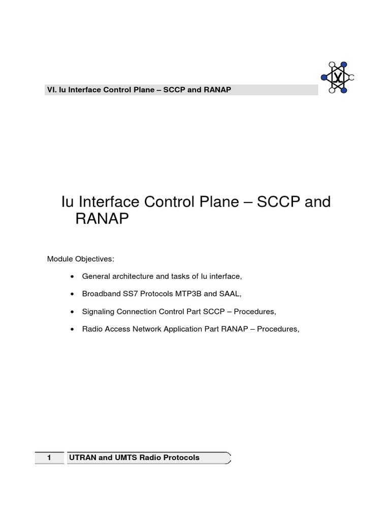 Register 6 - Iu Interface Control Plane SCCP and RANAP | PDF | Asynchronous Transfer Mode ...