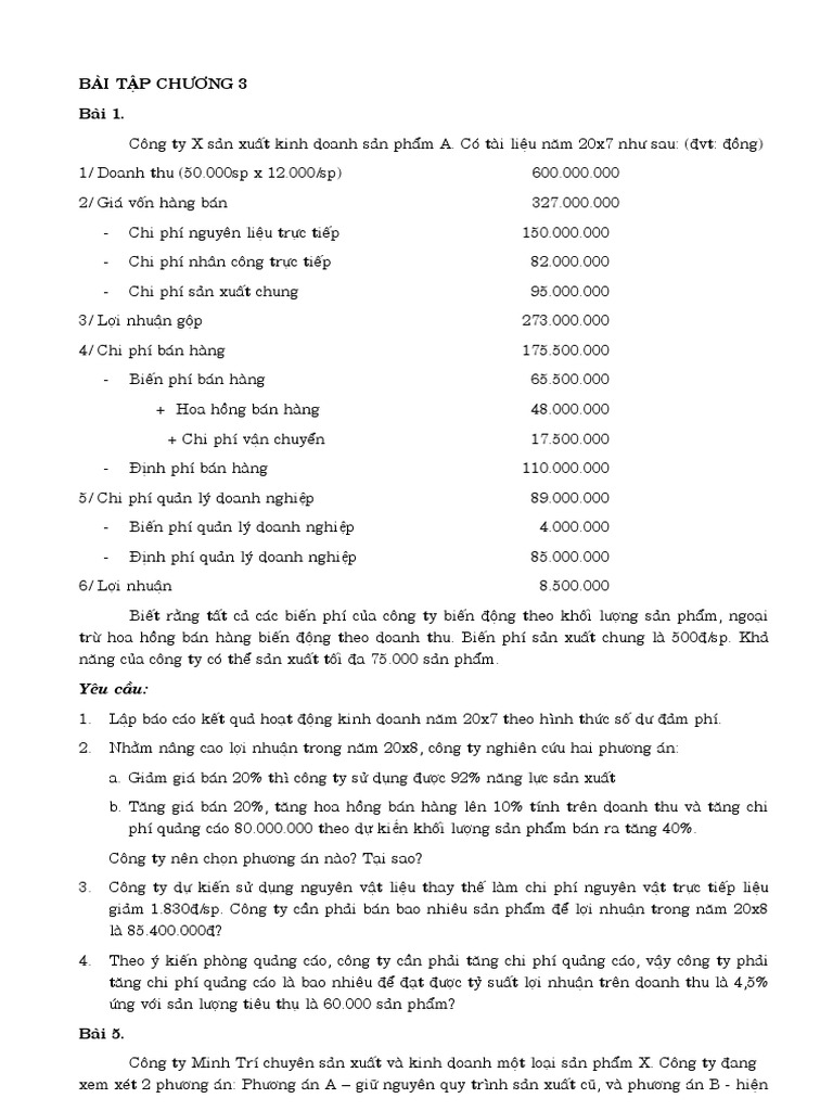 Bai Tap Chuong 3 - Lms | PDF