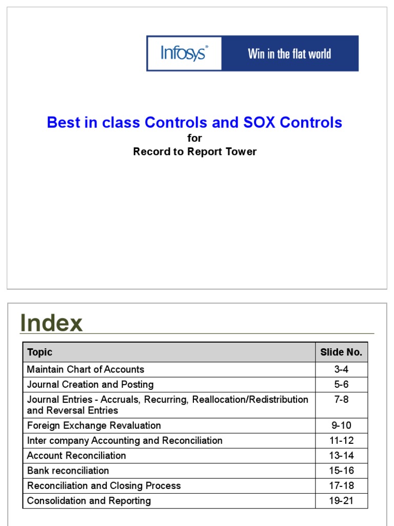 Best in Class Practices - Record To Report | PDF | Spreadsheet | Accounting