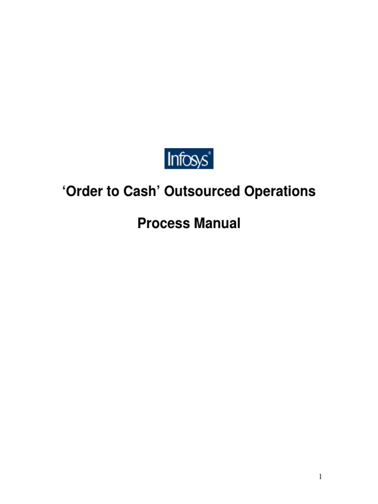 Order to Cash Outsourced Operations Process Manual | PDF | Invoice ...