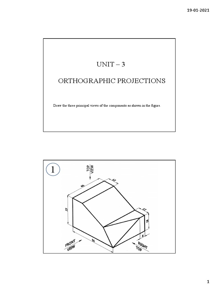 Computer Aided Engineering Drawing - 20ME12P Unit 3 & Unit 4 Questions-4 | PDF