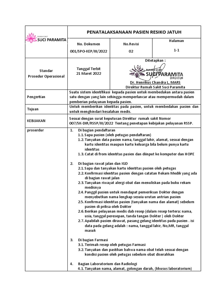 Identifikasi Pasien | PDF | Pengembangan Diri | Sains & Matematika