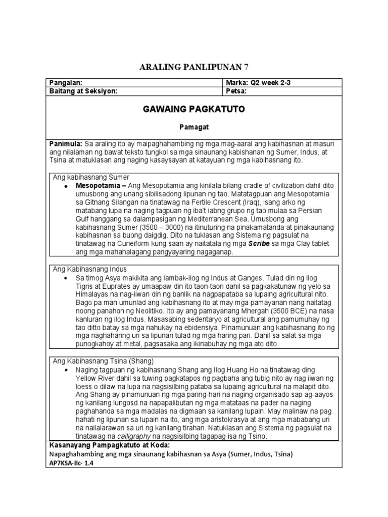 AP-7-Q2-week-2-3 | PDF
