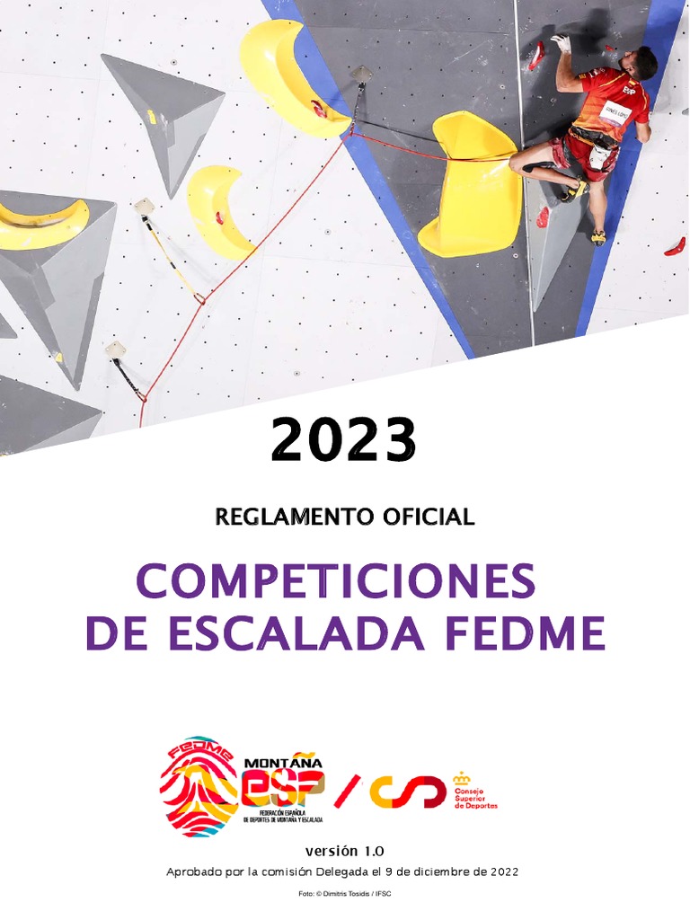 Reglamento Escalada FEDME 2023 Final | PDF | Árbitro