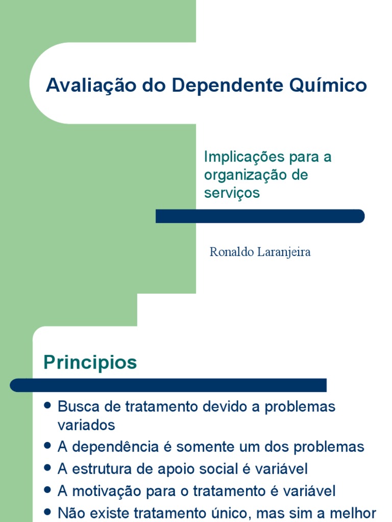Avaliacao Do Dependente Quimico | PDF