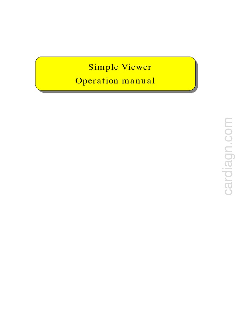Simple Viewer Operation Manual | PDF | Icon (Computing) | Graphical ...