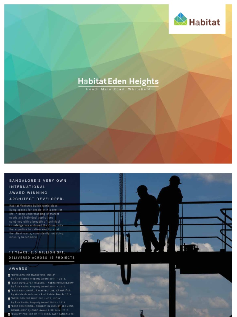 Habitat Eden Height Brochure PDF | PDF | Flooring | Plumbing