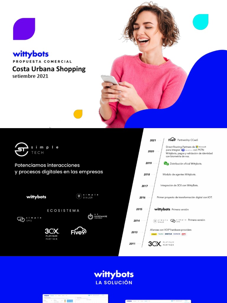 WittyBots - Propuesta Comercial Costa Urbana Shopping - 13.09.2021 PDF | PDF | Soporte técnico ...