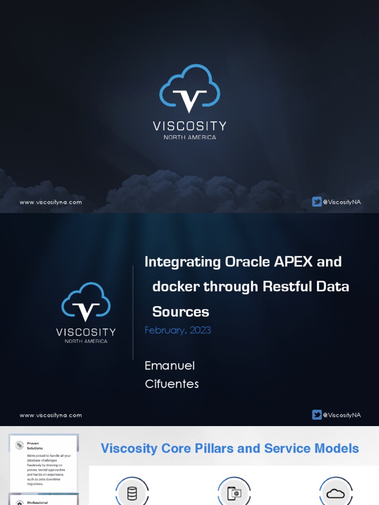 Integrating Oracle APEX Rest and Docker 31063047 - 1677051286828 21 Feb 2023 | PDF | Computers