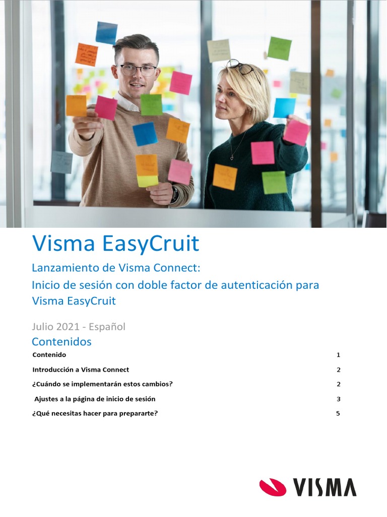 Visma Easycruit: Lanzamiento de Visma Connect: Inicio de Sesión Con Doble Factor de ...