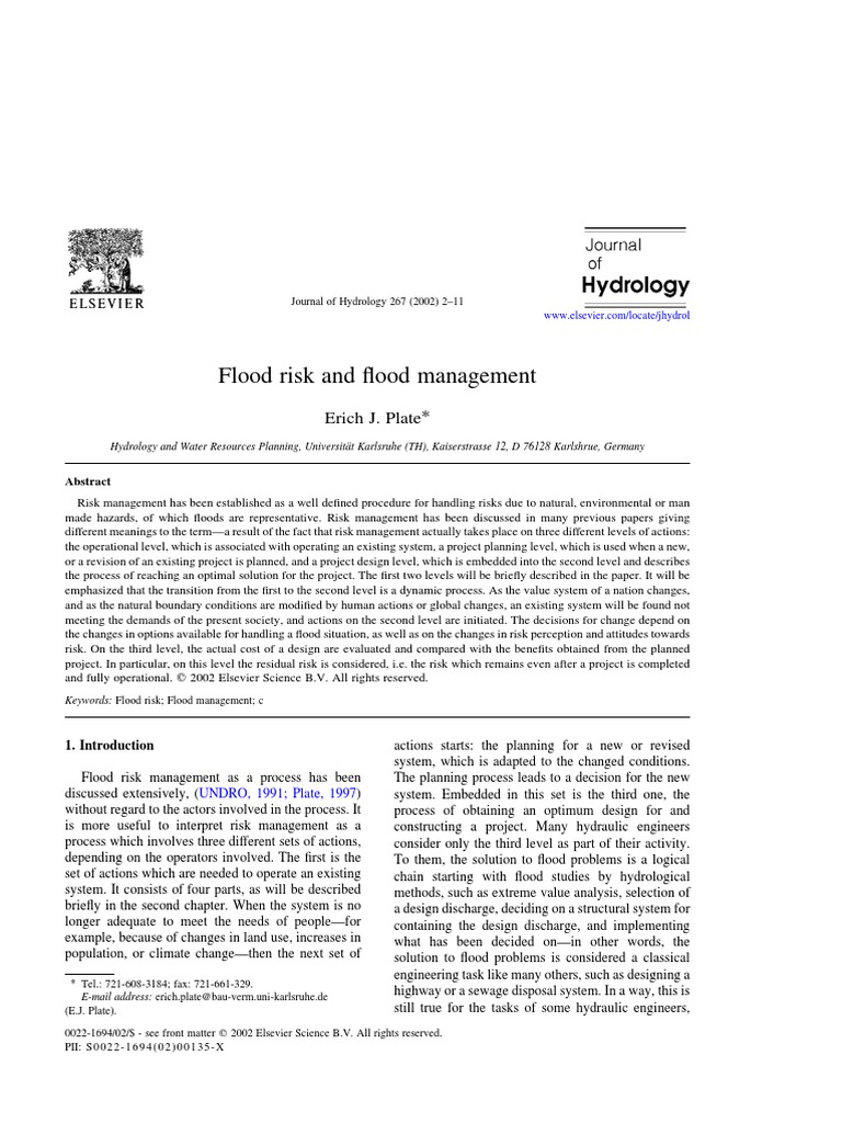 Flood Risk and Flood Management | PDF | Flood | Risk