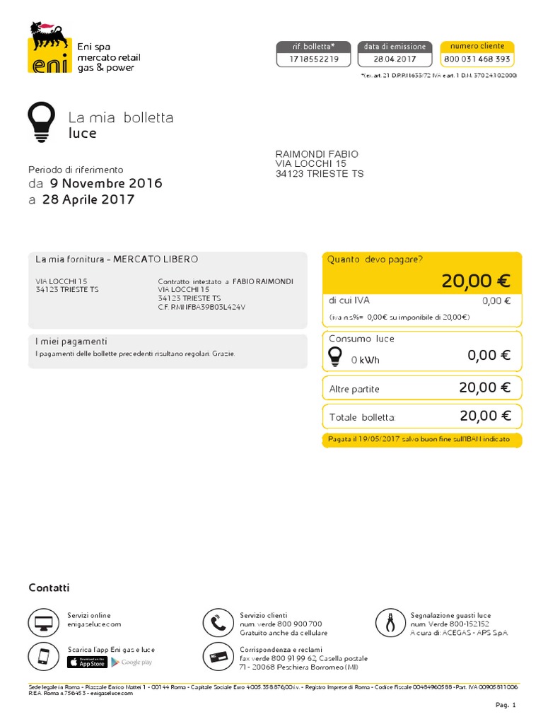 ENI Fattura-1718552219 | PDF