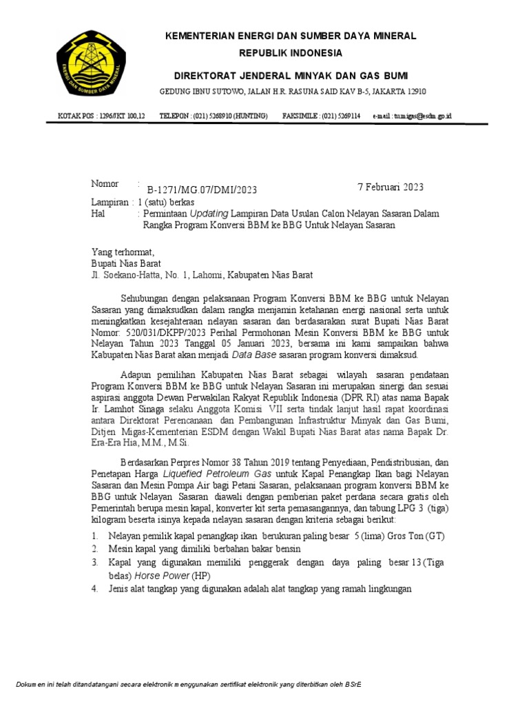 Naskah Dinas 531616 - 07022023 | PDF