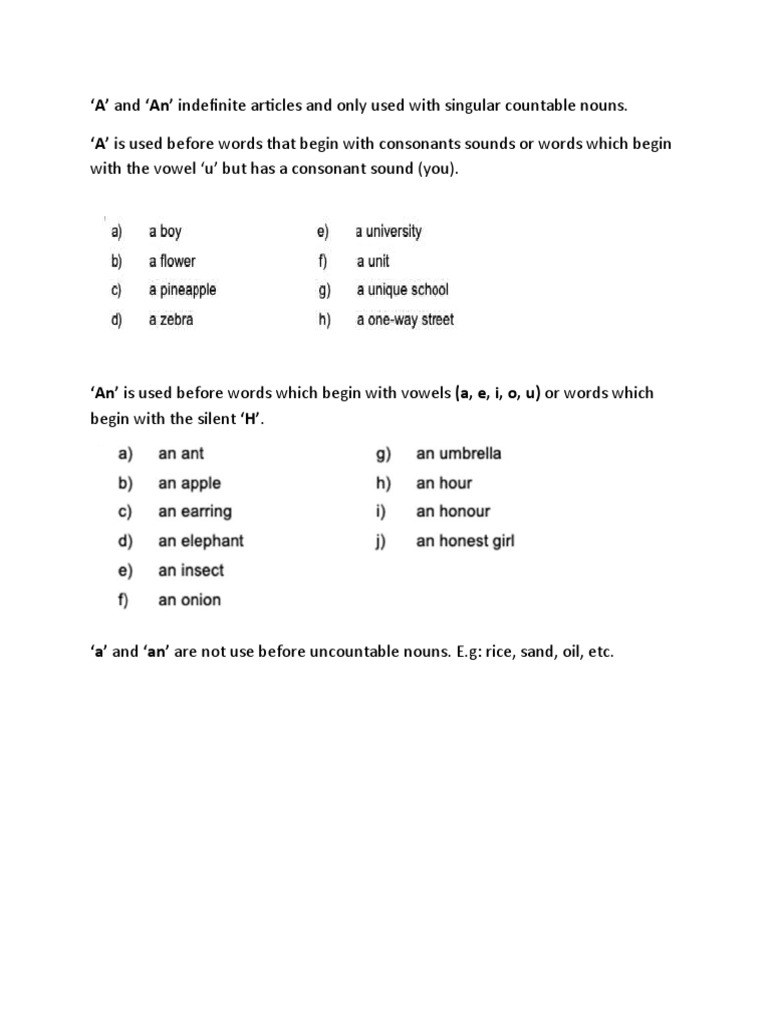 Nota Grammar Articles | PDF