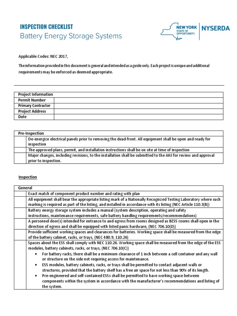 BESS Commissioning Checklist Guide | PDF | Power Inverter | Electrical ...