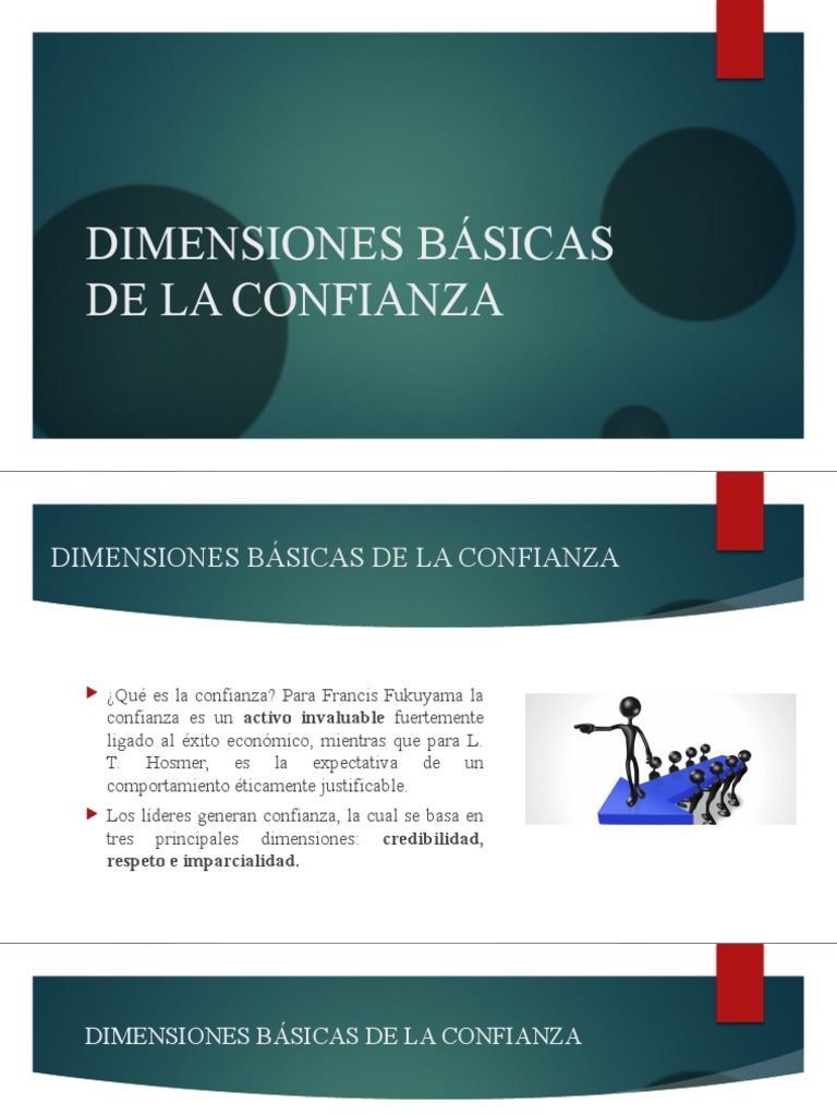 Unidad 2 Parte 1 Dimensiones Básicas de La Confianza | PDF | Liderazgo ...