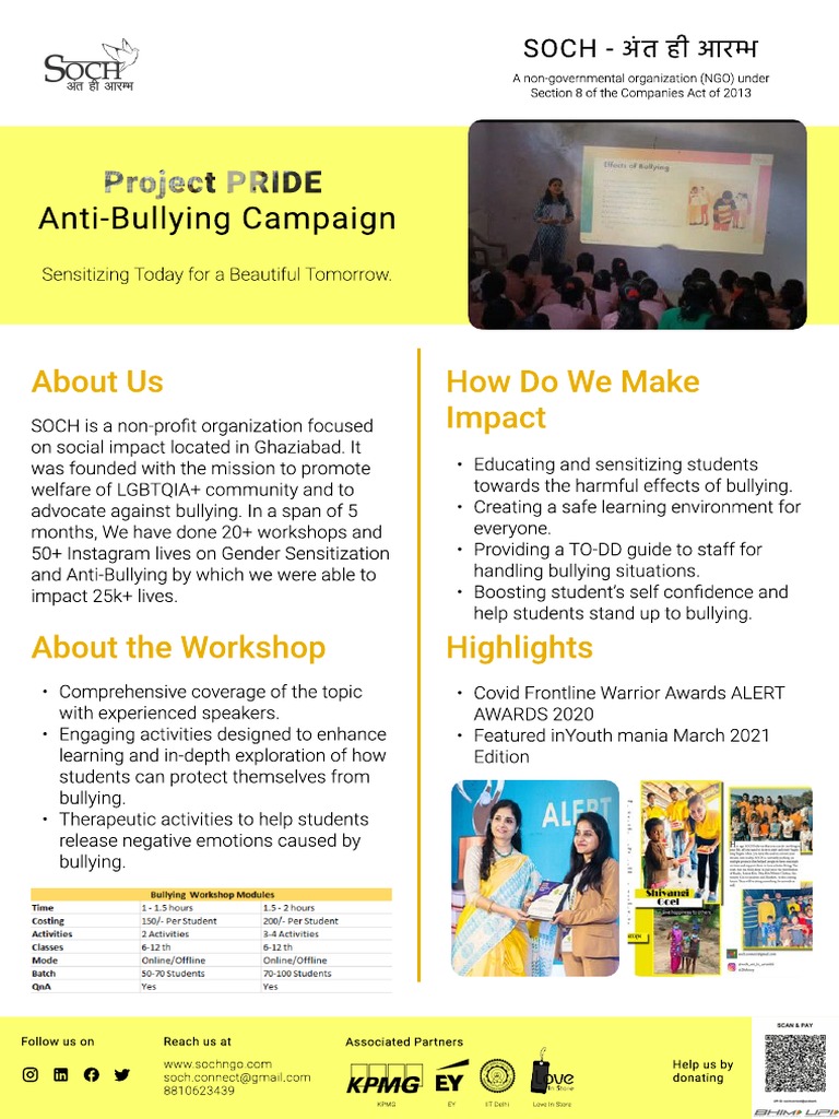 Pamphlet Soch | PDF | Bullying | Cognitive Science