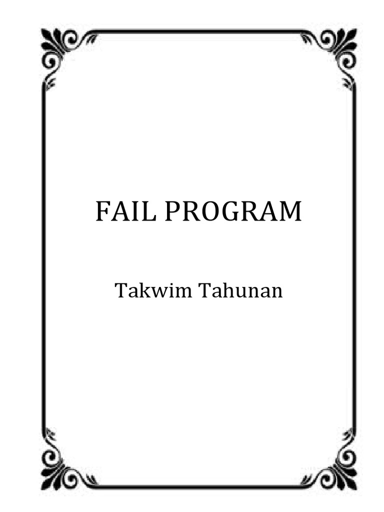 3 Fail Program | PDF