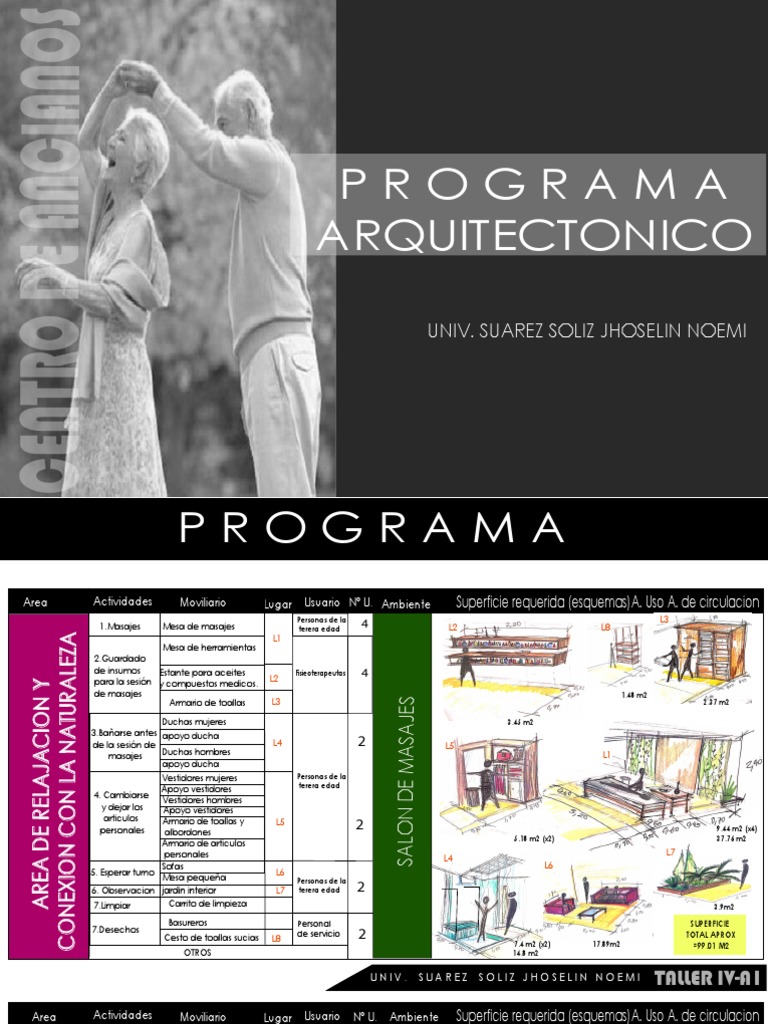 Programa Arquitectonico: Centro de Ancianos | PDF