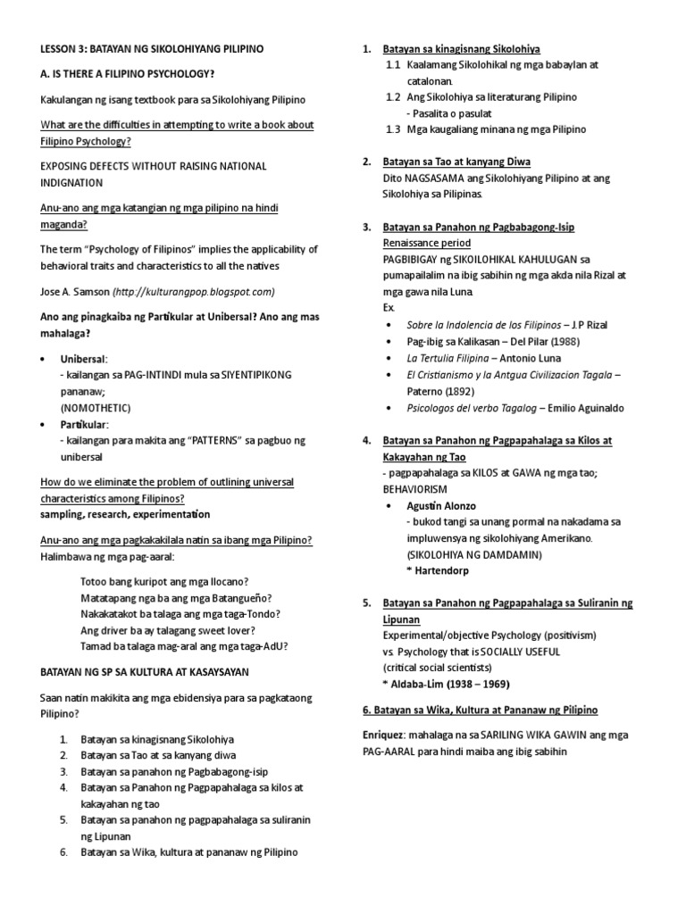 Lesson 3 - Batayan NG SP PDF | PDF