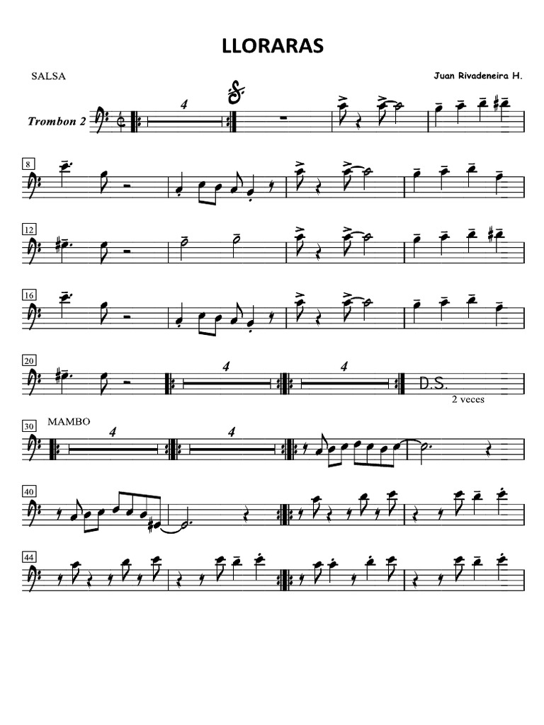 5 Lloraras Trombon 2 PDF | PDF