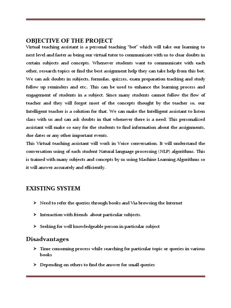 Virtual Teaching Chatbot | PDF | Databases | User (Computing)