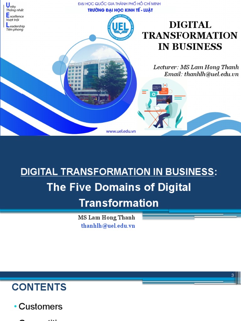 The Five Domains of Digital Transformation | PDF | Computing | Business